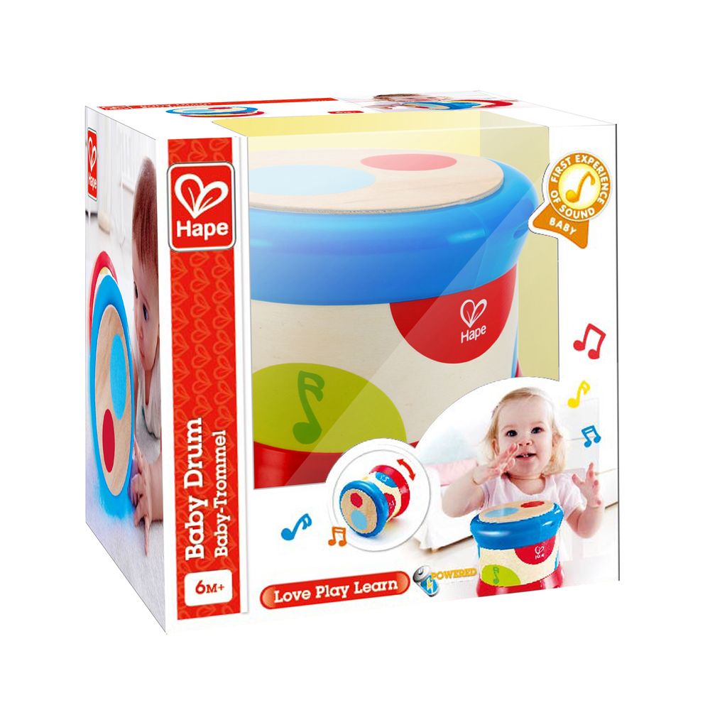 Hape - Tambor Musical Infantil em Madeira Xalingo - xalingo